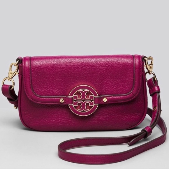 Tory Burch | Bags | Tory Burch Amanda Classic Mini Ruby Red Crossbody ...